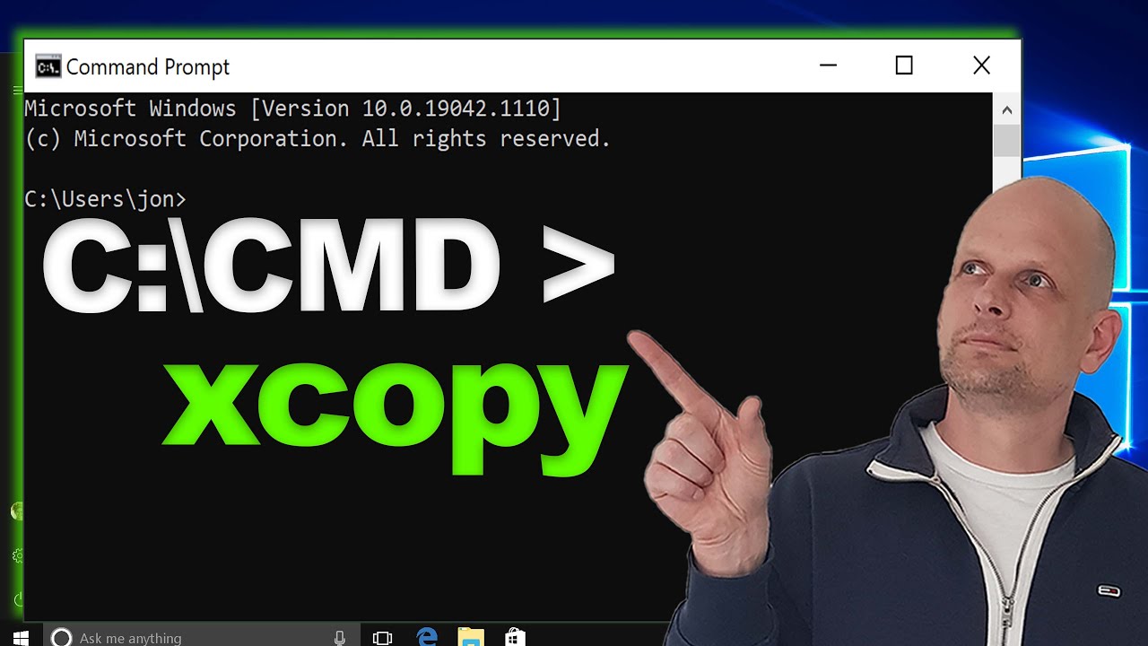 XCOPY COMMAND IN CMD (COMMAND LINE WINDOWS TUTORIAL)