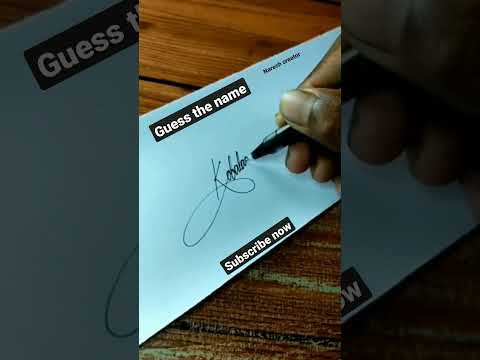 How to improve your signature style in cursive writing // apne name ka signature kaise kare English