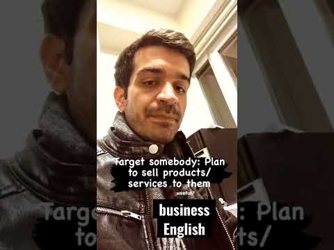 TARGET PEOPLE IN BUSINESS! #meaning #shorts #englishspeaking #businessenglish #business #speaking