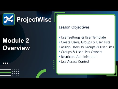 Module 2: Overview (Users, Groups & User Lists)