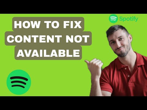 How To Fix Content Not Available On Spotify