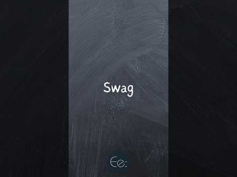 Swag 🕶️ What Does It Mean? by English explained #slang #words #meaning #phrases #explained #tips