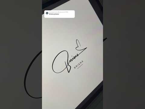 Briana | Signature Name Request | #signature #calligraphy #art #artbyjadmerc