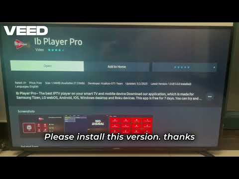 Ib Player Pro for Samsung TV (new version for samsung tv)