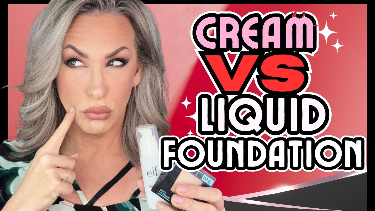 CREAM VS LIQUID FOUNDATION For Mature Skin? | Makeup Tutorial 50+