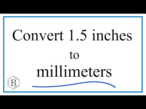 Redo--- Fix -- Convert 1.5 Inches to Millimeters
