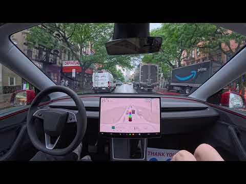 Tesla FSD in Manhattan During a Flash Thunderstorm. Zero interventions.