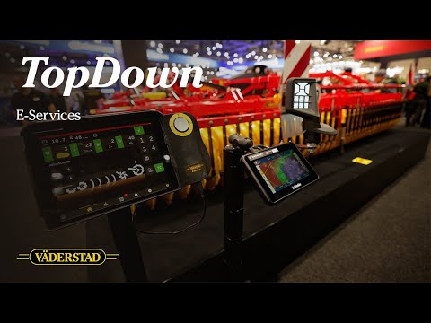 Väderstad TopDown with E-Services: Machine walk-around at Agritechnica 2023