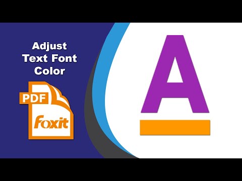 How to Adjust and Enhance Text Color in a PDF File in Foxit PDF Editor