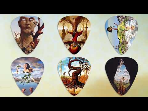Surreal Art Guitar Picks, Salvador Dali Inspired Art Works