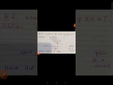 What is the HCF of 18,42,24 ?