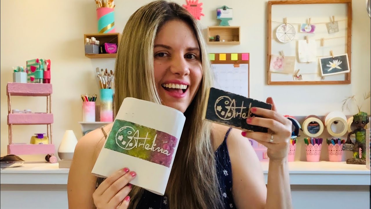 Sello de logotipo DIY | cómo hacer sellos o marcadores | #diy #empredimiento #craft #recycle