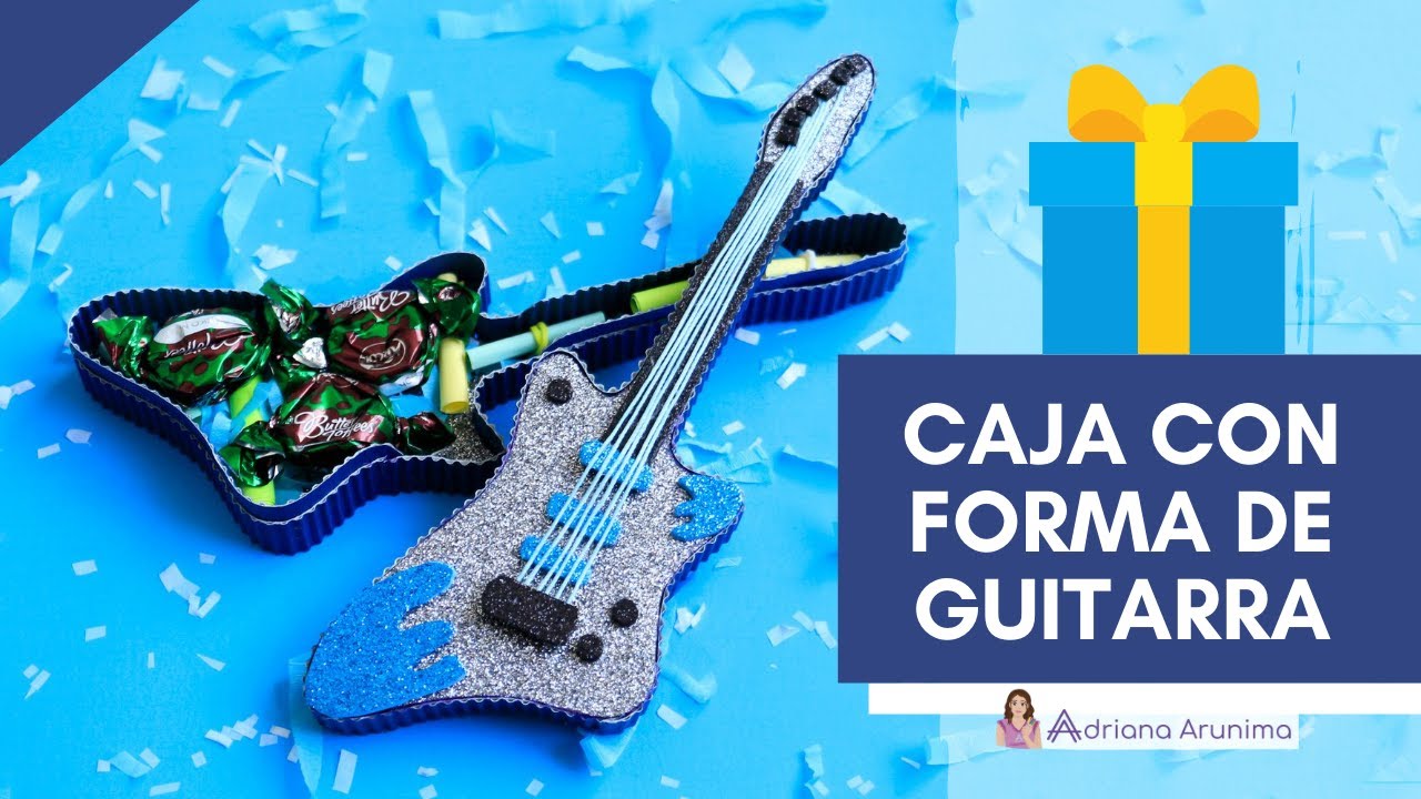 ⭐DIY GUITAR 𝗖𝗮𝗷𝗮 𝗱𝗲 𝗥𝗘𝗚𝗔𝗟𝗢 𝗱𝗲 𝗚𝗨𝗜𝗧𝗔𝗥𝗥𝗔 🎸 Crafts for Valentine's Day⭐ DIY guitar