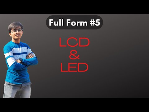 Full Form of LCD & LED || Full Form #5 || Vedant Parikh || #shorts