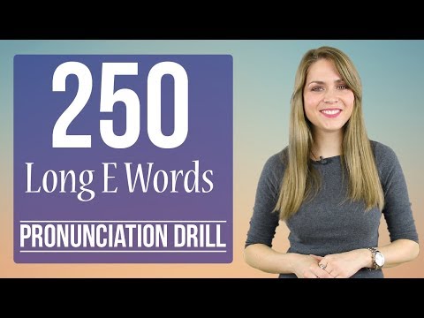 250 Words | Long E Vowel Sound /i:/ | Learn English Pronunciation | Practice Drill
