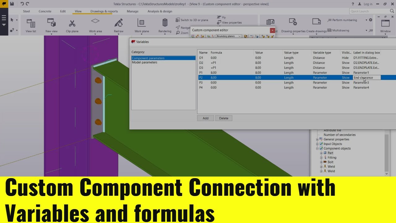 Custom Component Connection with Variables and formulas | Part 3
