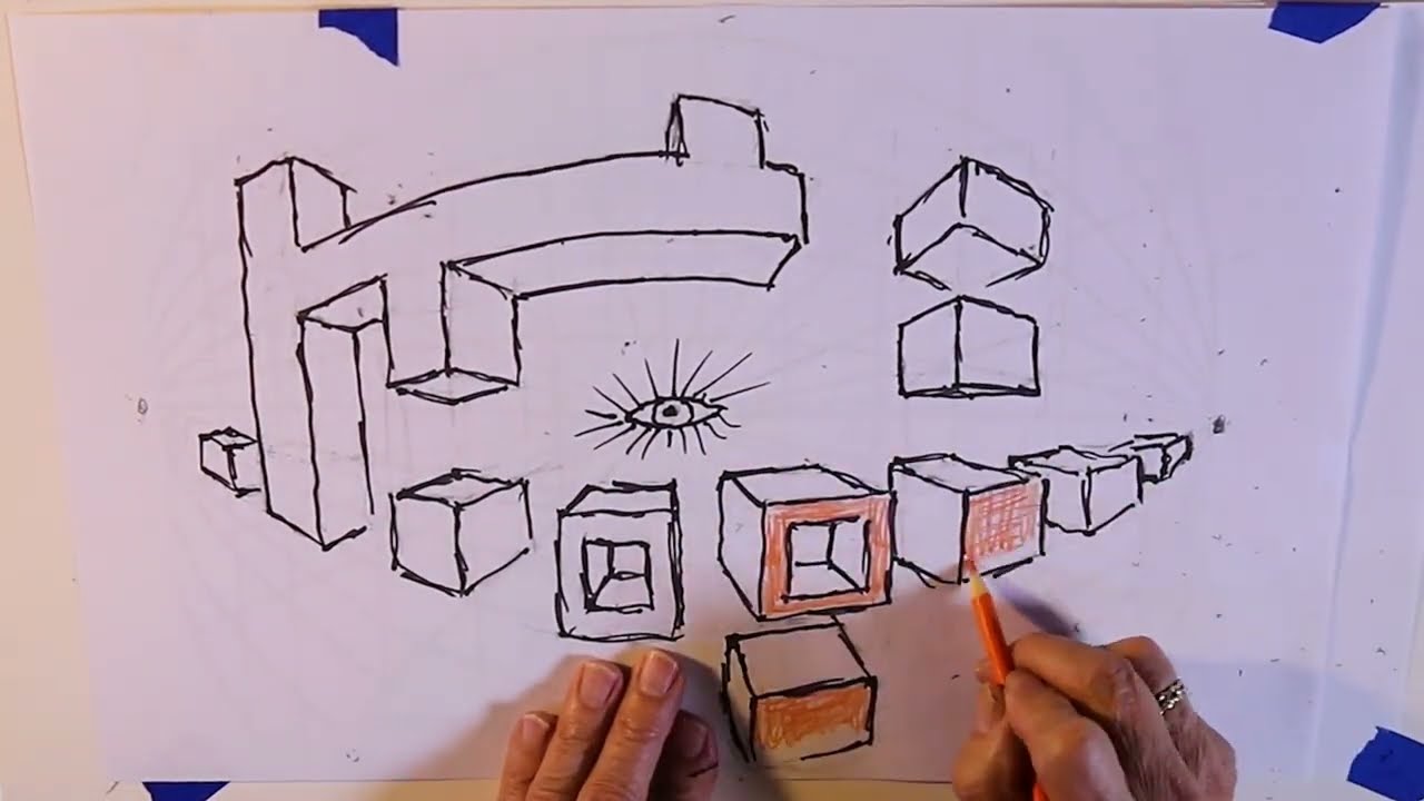 Curved-Line Perspective Drawing | How to Draw Using Perspective with Dick Termes