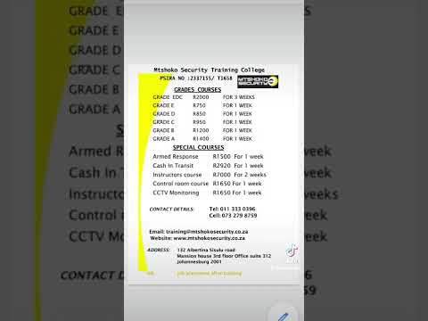 Mtshoko Mtshoko training college in Johannesburg Gauteng South Africa