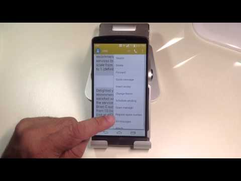LG G3 Tips: How to tag a text as a spam message