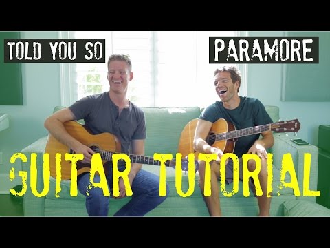 Paramore - Told You So - GUITAR TUTORIAL!! (guitar lead + chords)