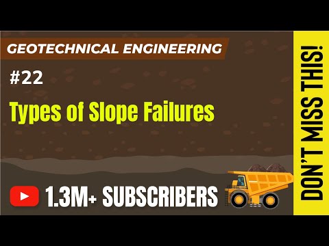 Types of slope Failures - Stability of Slopes - Geotechnical ...