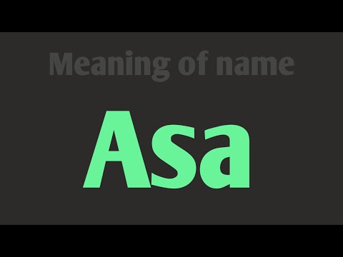 Asa names meaning