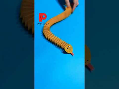 Serpiente con movimiento - origami #manualidades #diy #craft