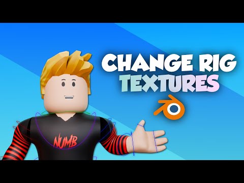How To Change The TEXTURE in Roblox Rigs Suite (Blender Roblox GFX)