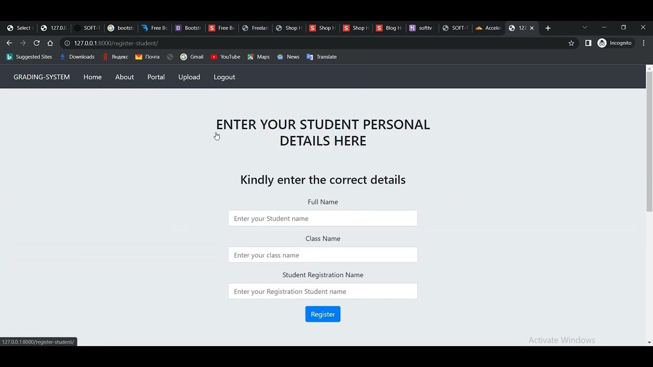 Grading System Web Software built with Python #python #django #dennis