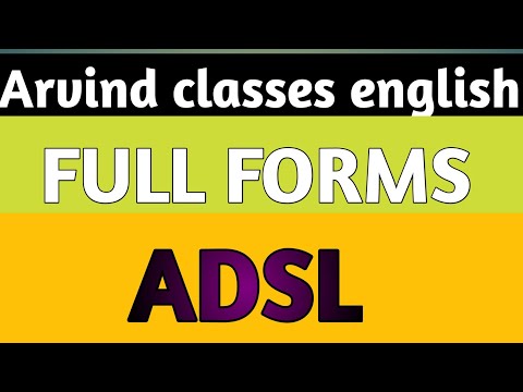 Full form of ADSL | ADSL full forms | #shorts #fullform #arvindclassesenglish