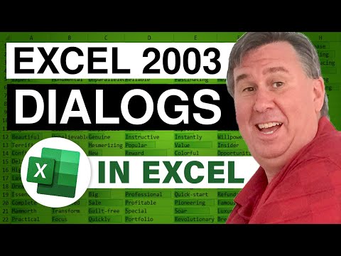 Excel - Bring Back The Full Excel 2003 Dialogs In Excel! - Episode 920
