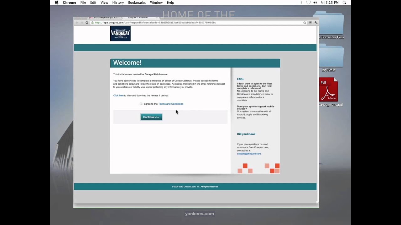 ChequedReference™ Online Demo