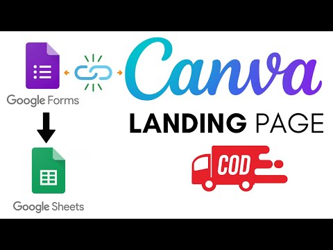Create a Landing Page in Canva and link it to Google Forms and Google Sheets