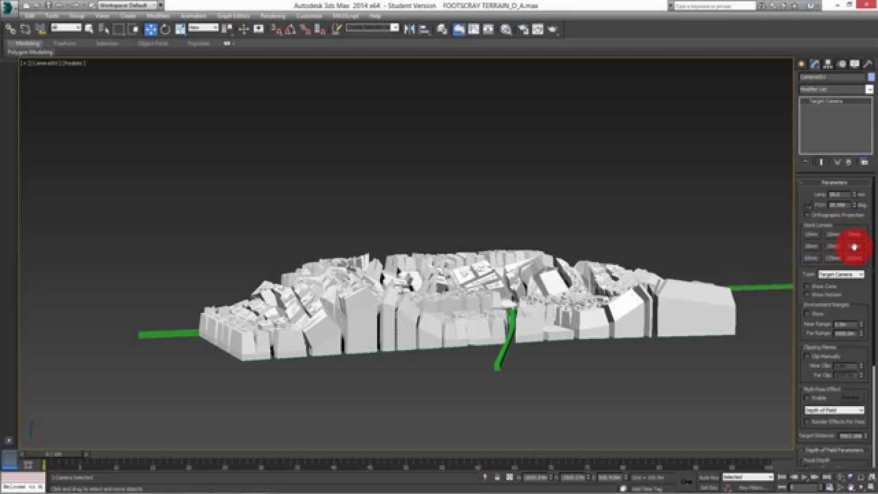 3DSMAX SETUP AND ADJUST TARGET CAMERA SETTINGS
