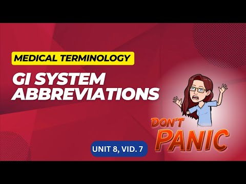 Active Learning: Decoding GI System Abbreviations! 🧠✨ | Learn Medical Acronyms Easily! Unit 8, VID 7