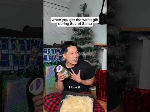 when you get the WORST secret santa gift π€£π€£ #shorts #comedy #relatable #christmas #secretsanta