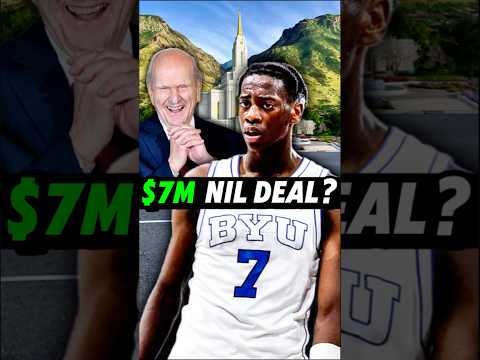 BYU just signed AJ Dybantsa to a $7 million NIL deal #BYU #ncaabasketball