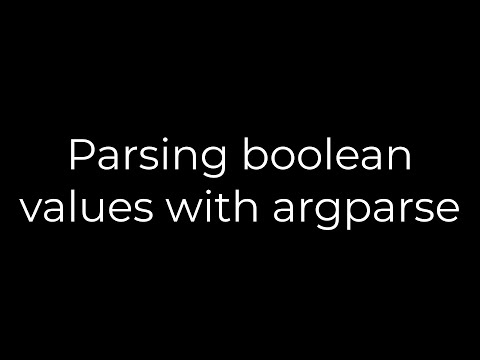 Python :Parsing boolean values with argparse(5solution)