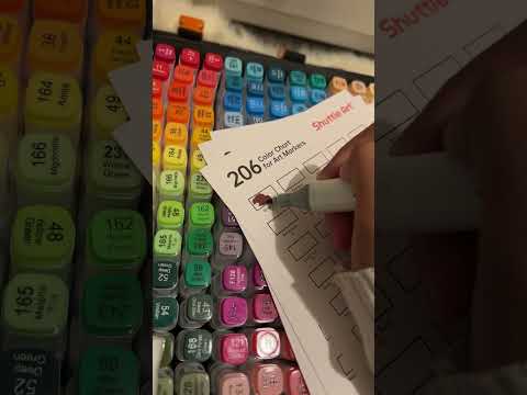 Swatch my markers with me!! #viralvideo #art #shortsfeed #shortsfeed #shorts