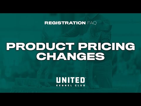 UKC Registration FAQ - Product Pricing Changes