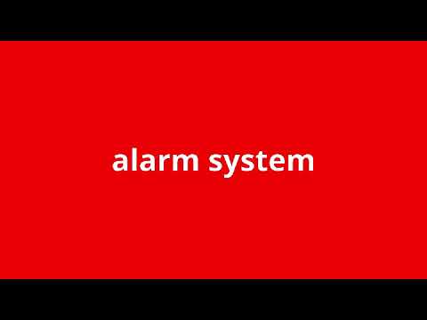 what is the meaning of alarm system.