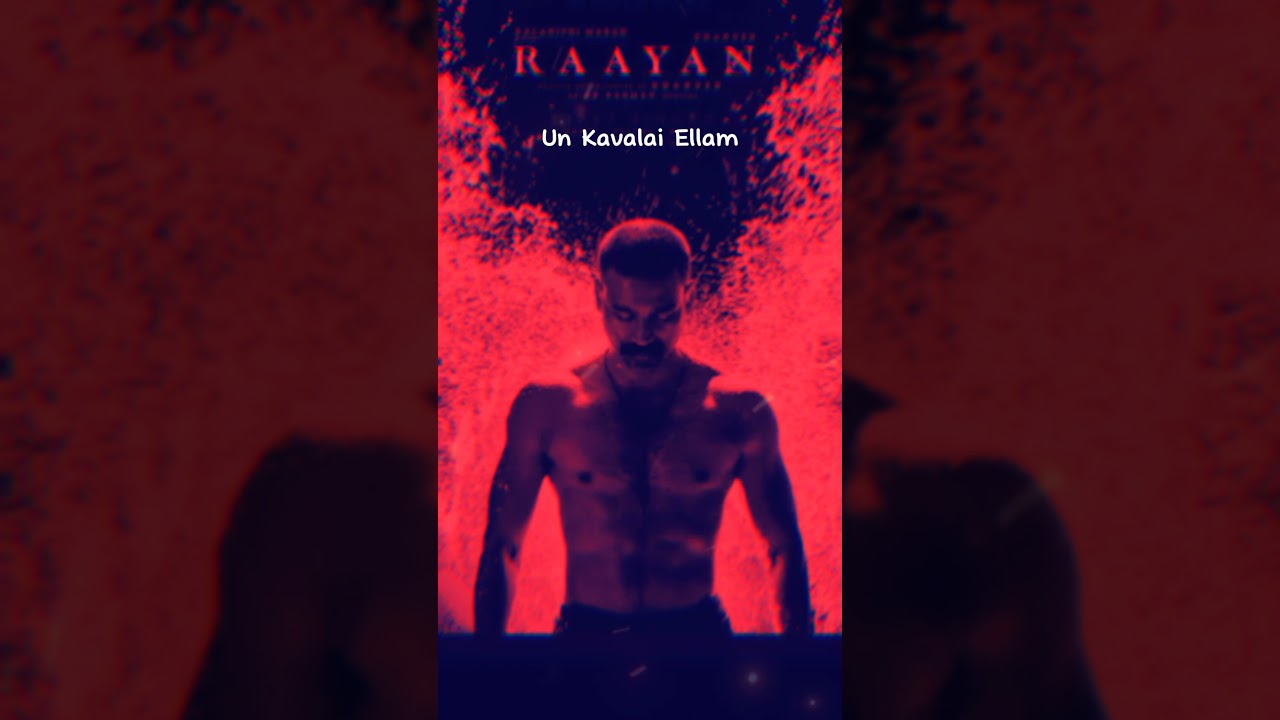 Rayaan Oh Rayaa.. 💯 Dhanush New lyrics Rayaan song #rayaan #ohrayaa