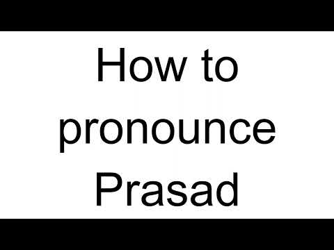 How to Pronounce Prasad (Hindi)