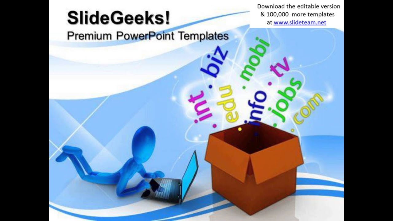 box with domains networking internet powerpoint templates and powerpoint themes 0712
