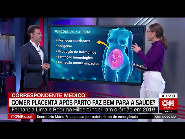 Correspondente Médico: Não há provas de benefício de se comer placenta | CNN Brasil