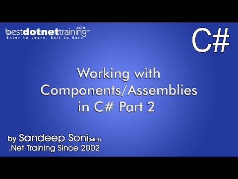 Learn C tutorial for beginners Working with Components Assemblies in C 2 - Mind Luster
