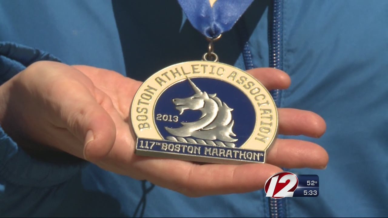 Runners Collect Things From Boston Marathon