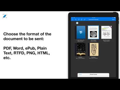 How to send a note as PDF, RTF, ePub, TXT, PNG or HTML?