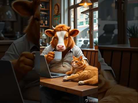 🐵 monkey and cat AI video 🐱 #aianimals #aivideo #monkey #cocomelon #funny #cartoon #cat #catcartoon