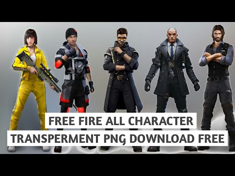 Free Fire All Character TRANSPERMENT PNG pack logo | ff logo pack